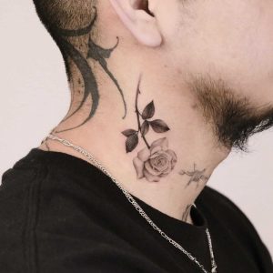 36 Best Rose Neck Tattoo Ideas - Read This First