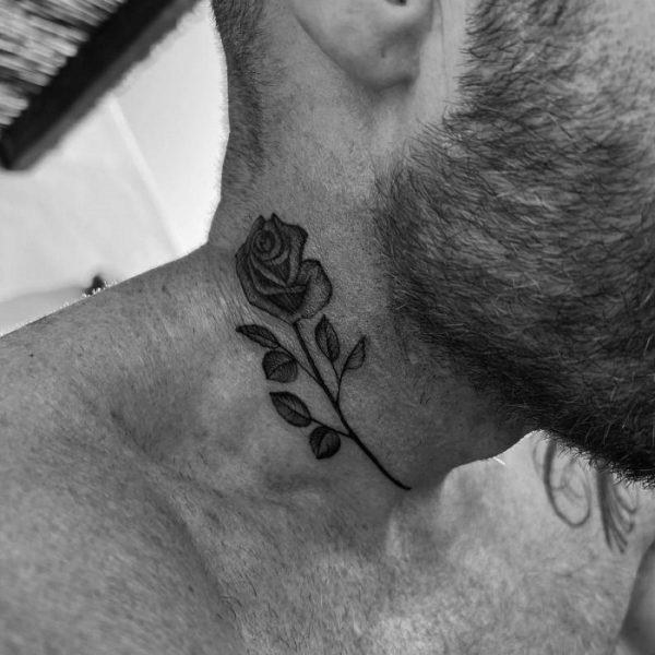36 Best Rose Neck Tattoo Ideas - Read This First