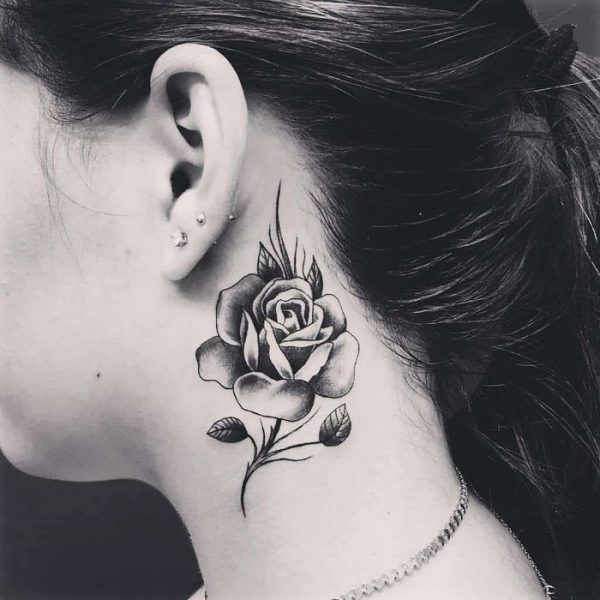 36 Best Rose Neck Tattoo Ideas - Read This First